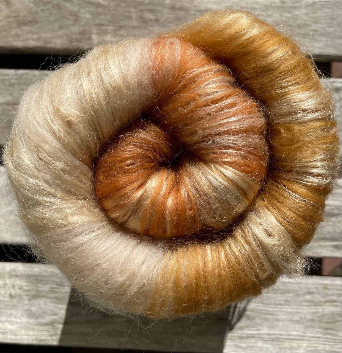 Ginger Spice Fibre Batt – two times infinity