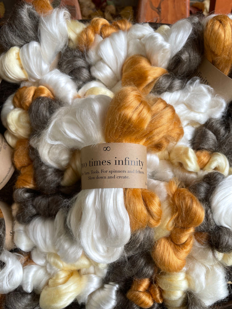 Silk Fibre Sample Set, 25g – two times infinity